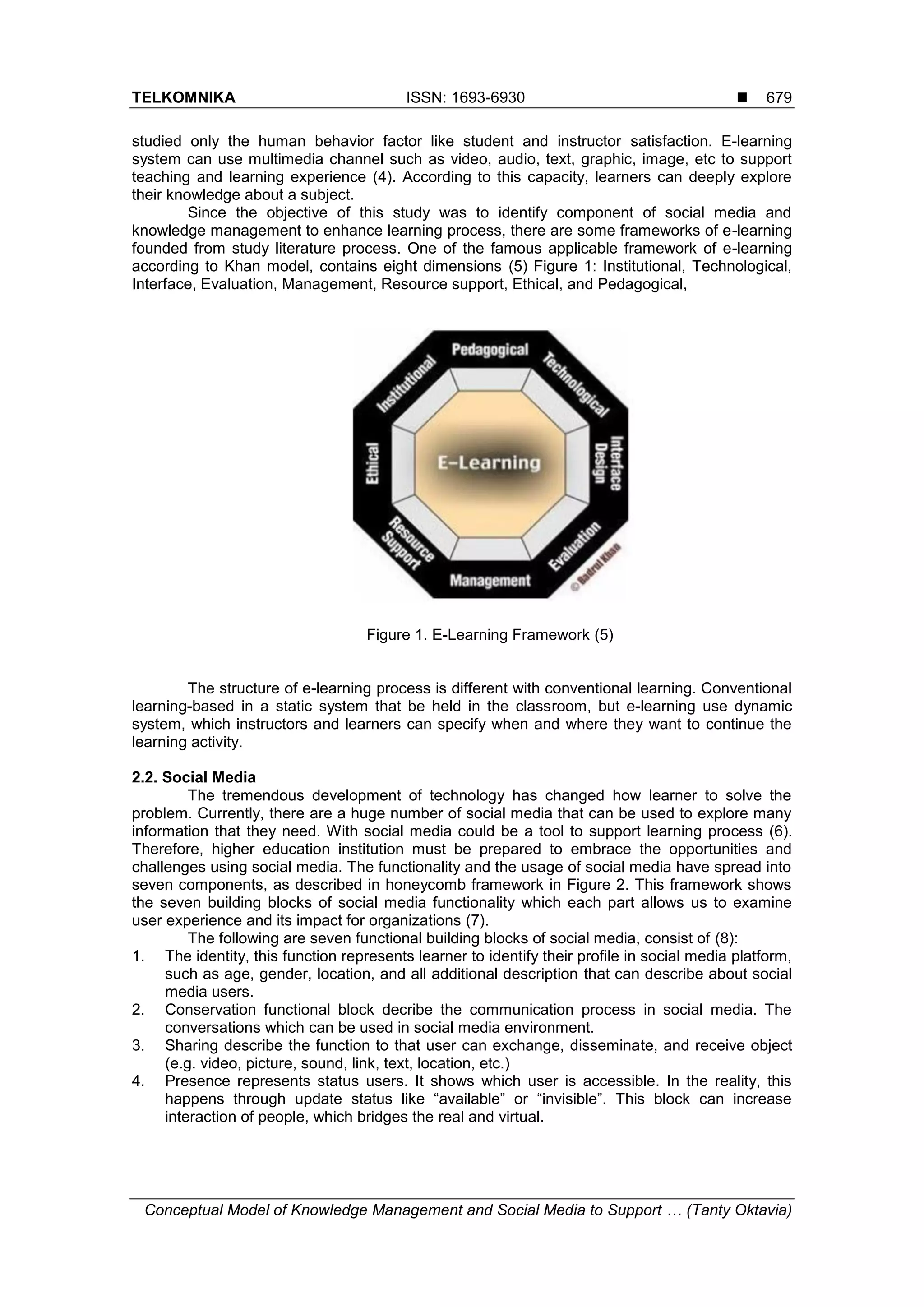 Conceptual Model of Knowledge Management and Social Media to Support ...