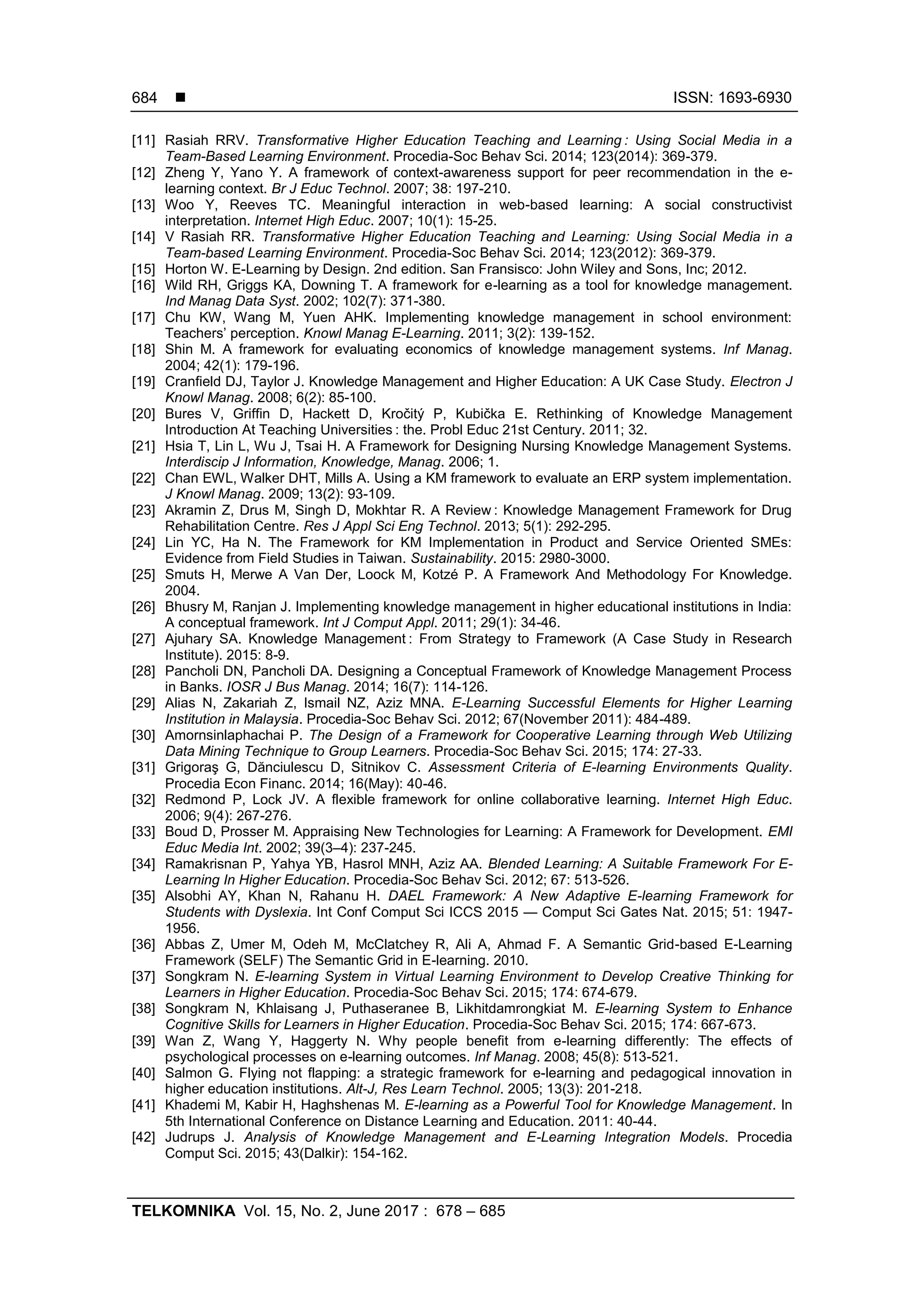 Conceptual Model of Knowledge Management and Social Media to Support ...