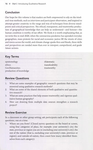 Qualitative Research Methods In Human Geography 5th Edition Iain Hay ...