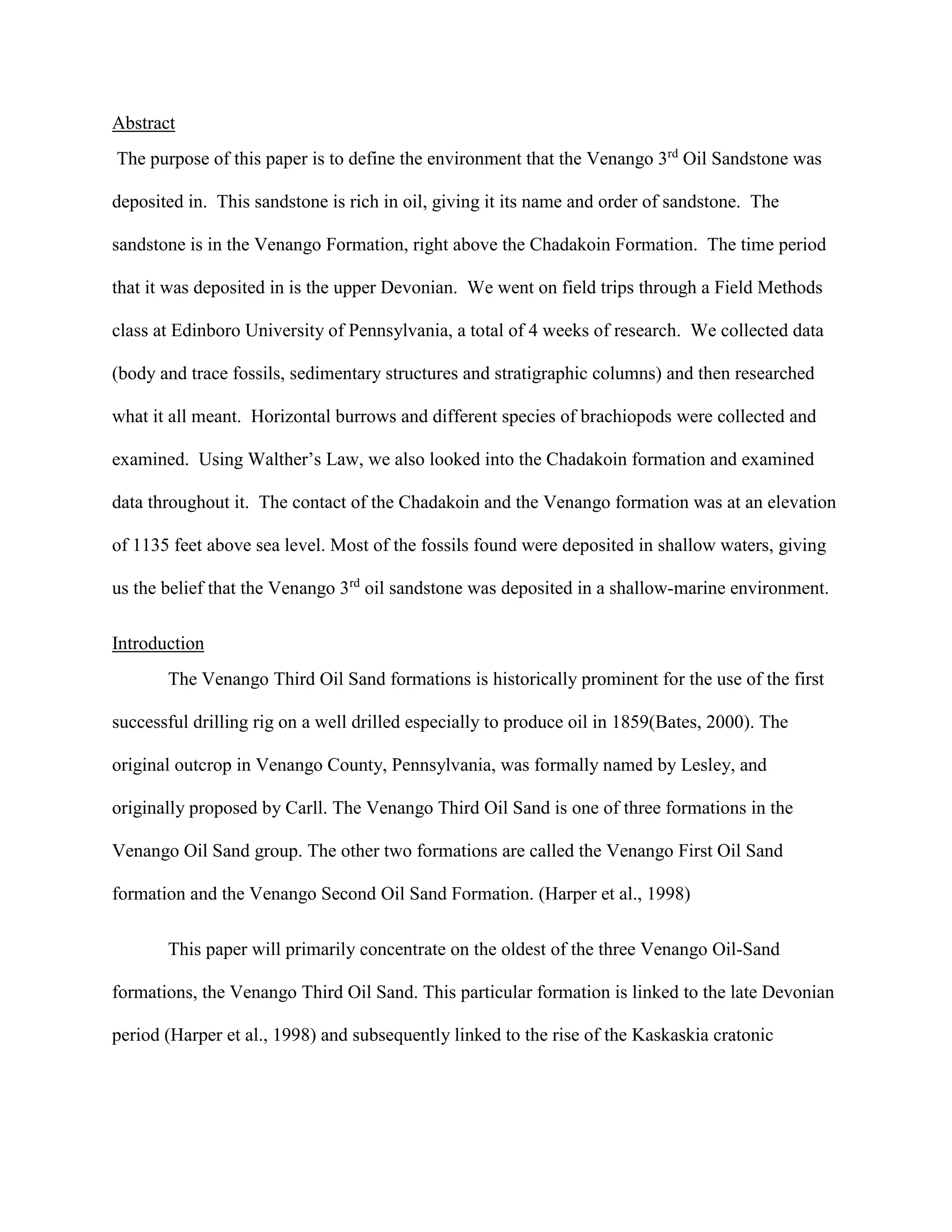 Venango Project | PDF