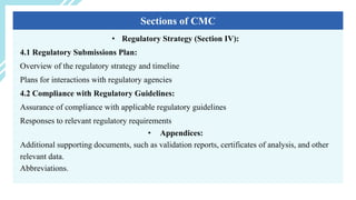 Chemistry, Manufacturing, and Control (CMC) & Post Approval Regulatory ...