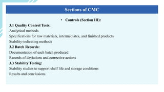 Chemistry, Manufacturing, and Control (CMC) & Post Approval Regulatory ...