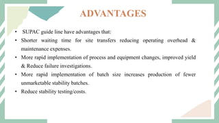 Scale Up And Post Approval Changes (SUPAC) | PPTX