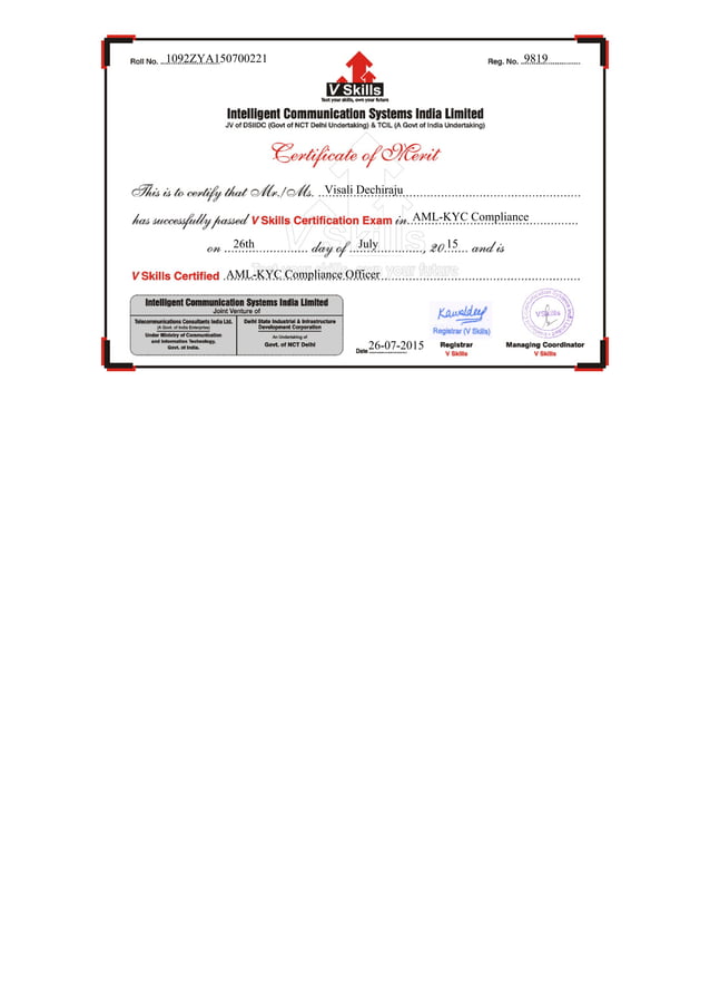 Visali_Dechiraju__Certificate (1) | PDF