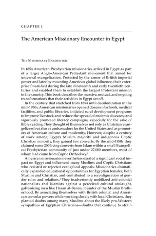 American Evangelicals In Egypt Missionary Encounters In An Age Of ...
