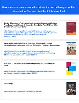 Technology Differences Over Space And Time Caselli Francesco | PDF