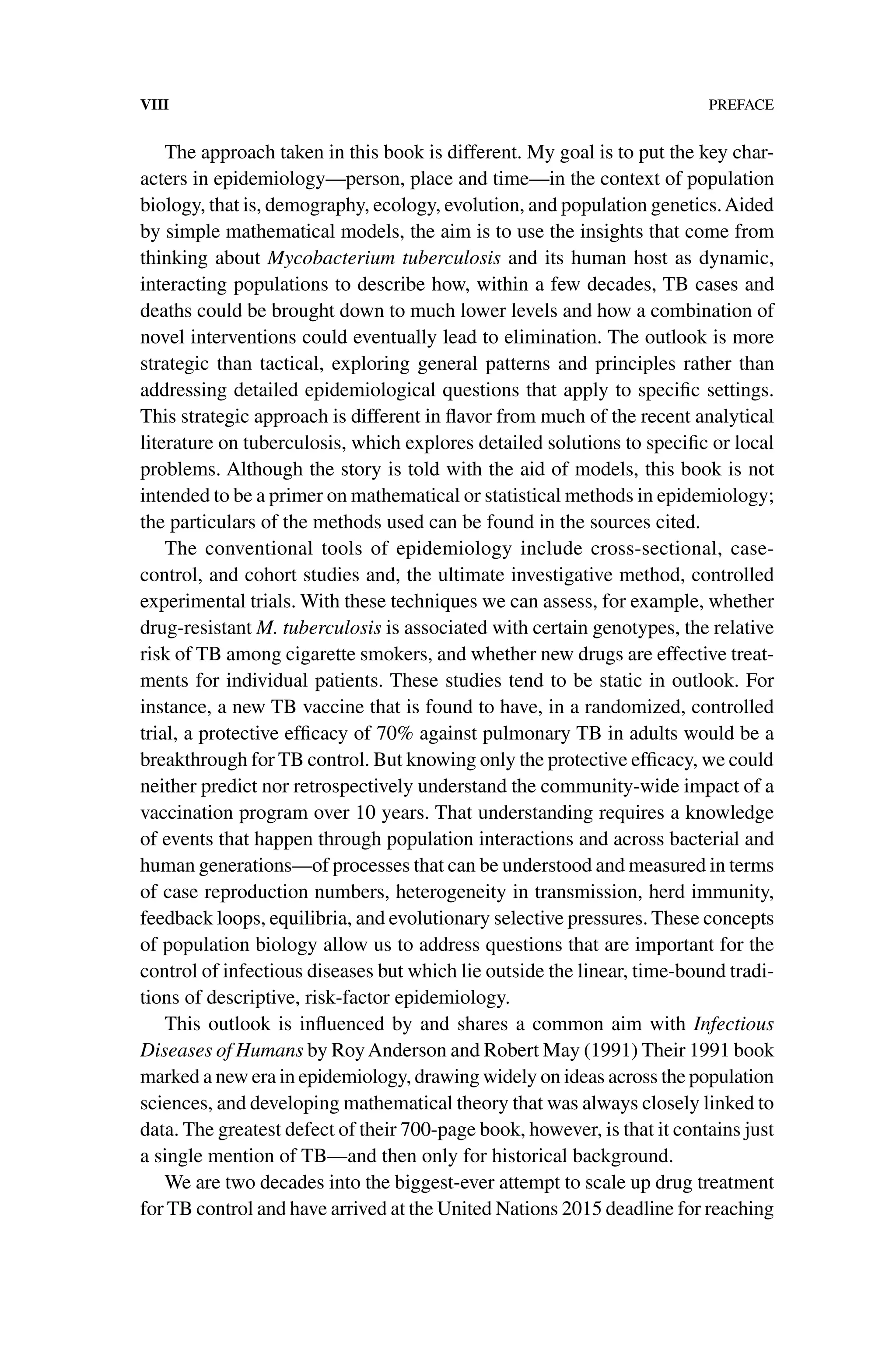 The Population Biology Of Tuberculosis Christopher Dye | PDF
