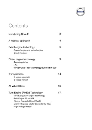 Volvo drive e factsheet volvo s90 and v90 | PDF
