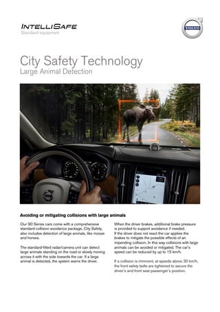 Volvo intelli safe factsheet for volvo s 90 series cars | PDF