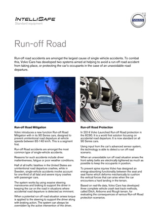 Volvo intelli safe factsheet for volvo s 90 series cars | PDF