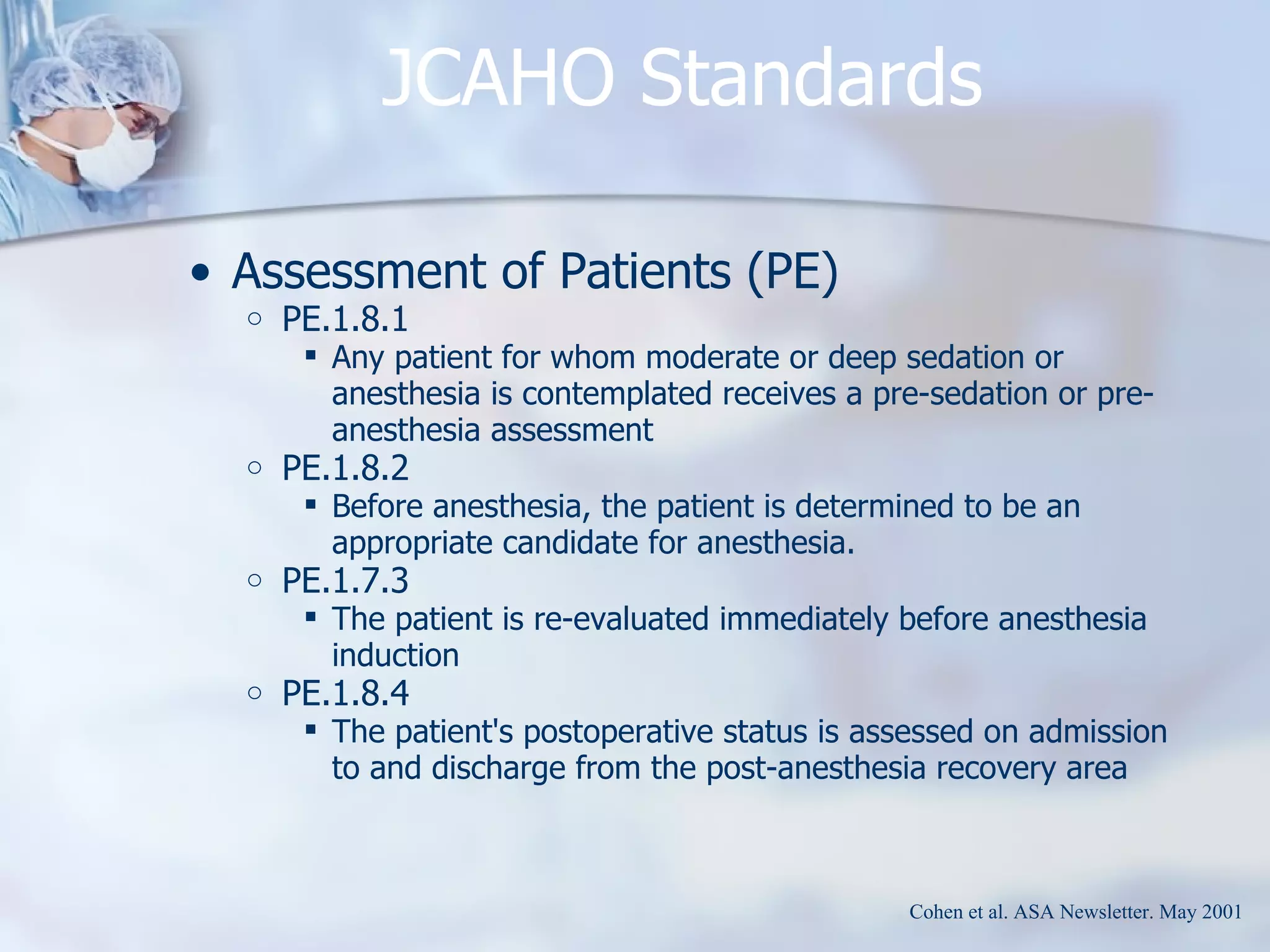 An Update on Procedural Sedation | PPT