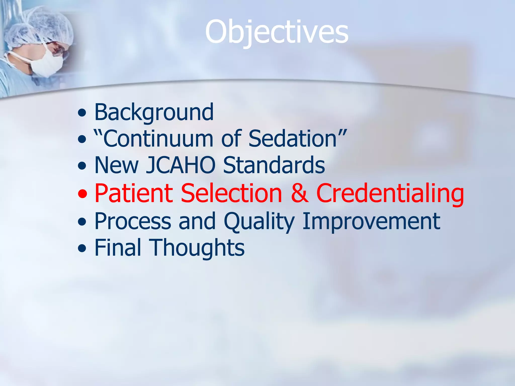 An Update on Procedural Sedation | PPT