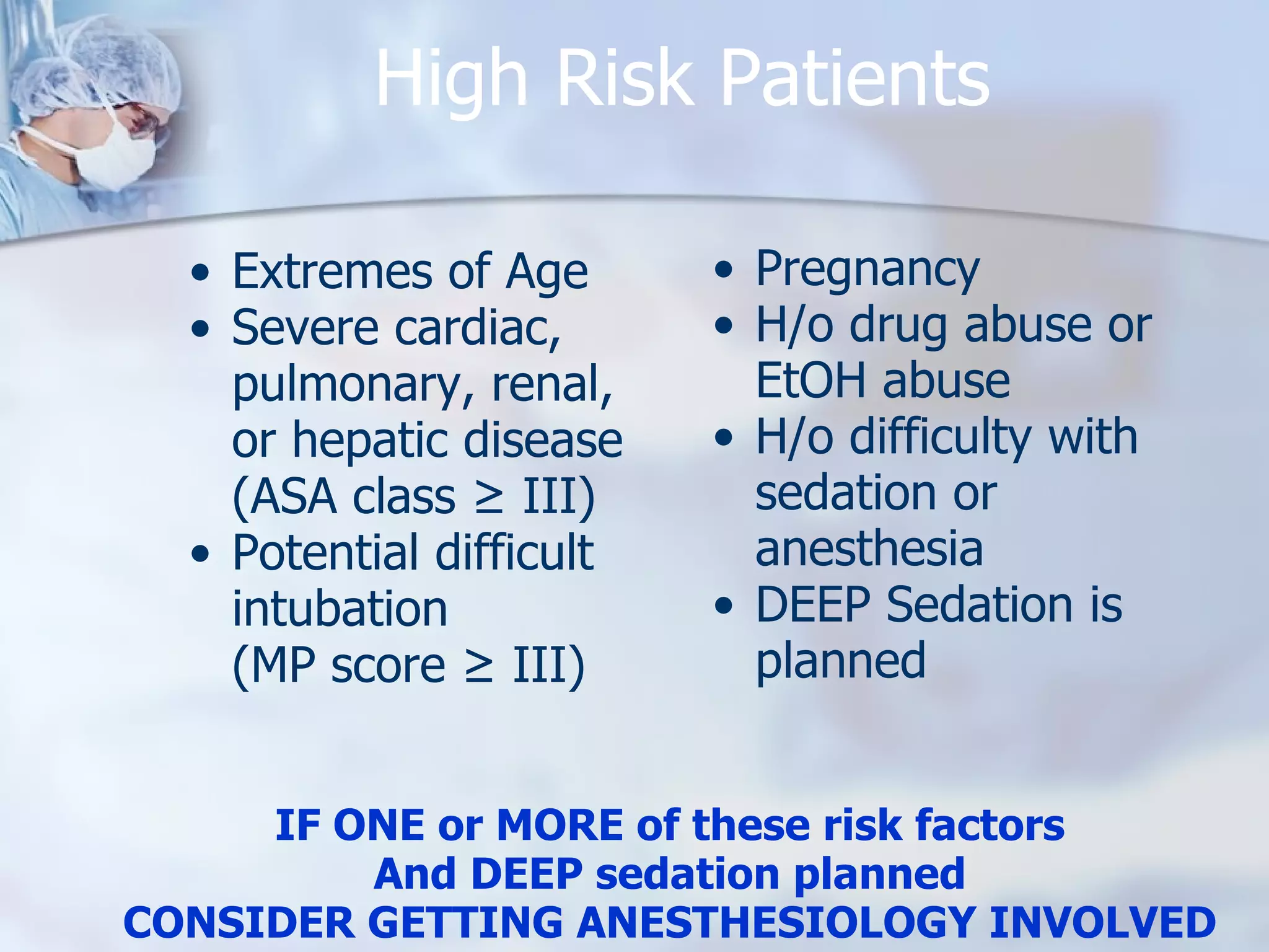 An Update on Procedural Sedation | PPT