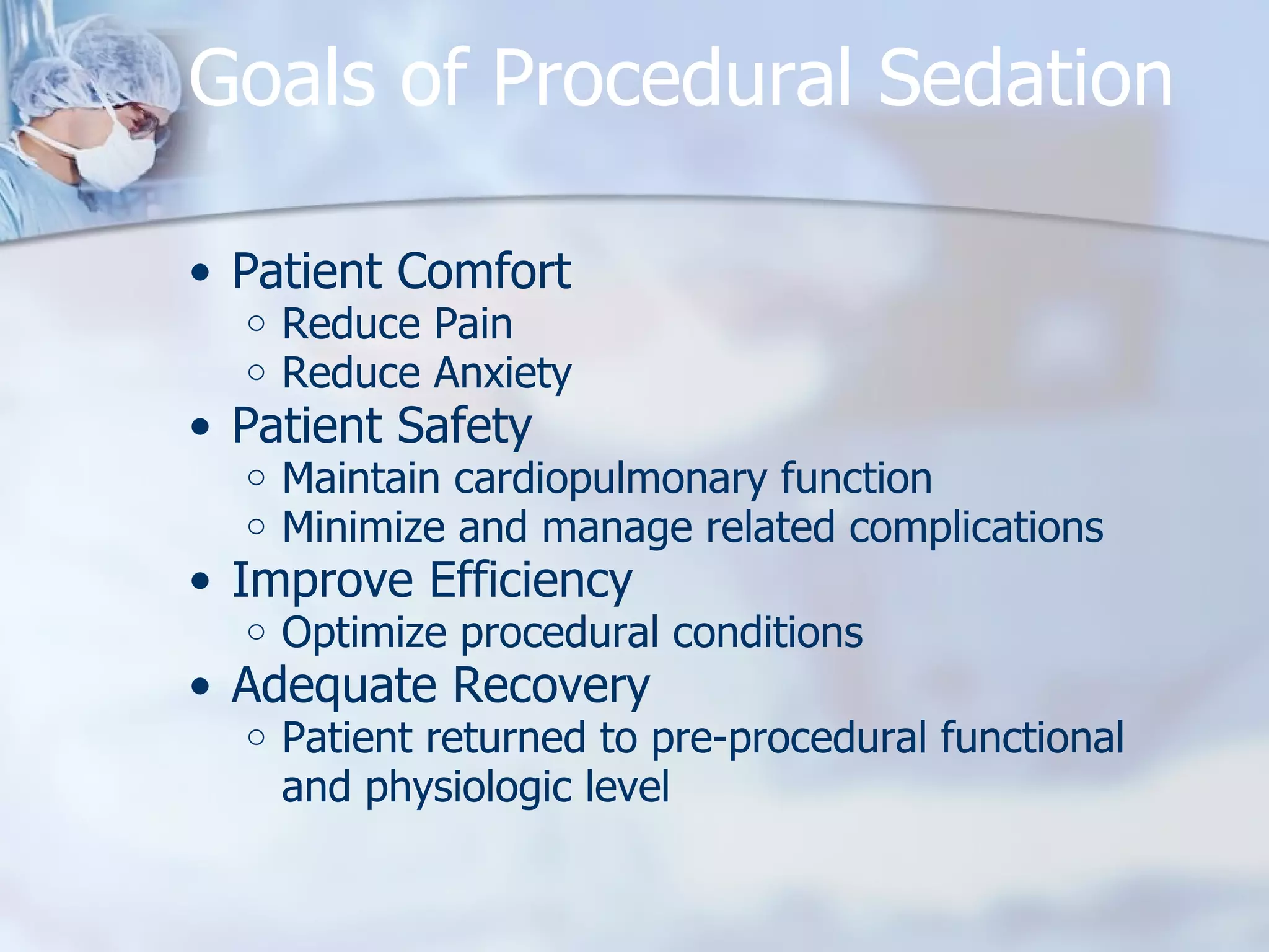 An Update on Procedural Sedation | PPT