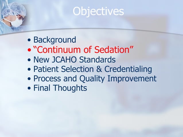 An Update on Procedural Sedation | PPT