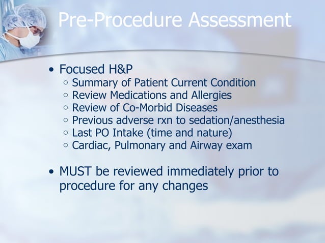 An Update on Procedural Sedation | PPT