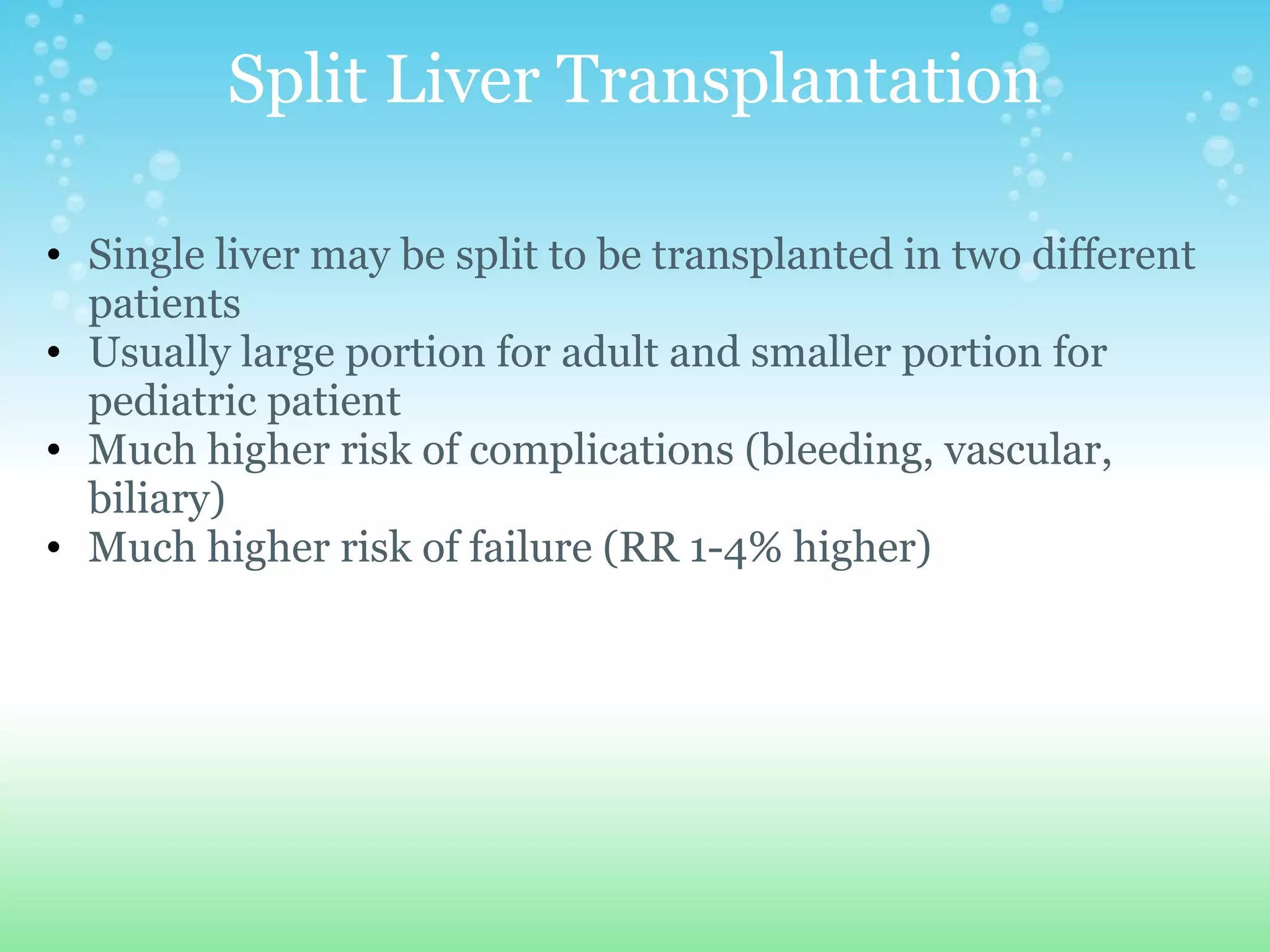 Expanded Donor Criteria forLiver Transplantation | PPT
