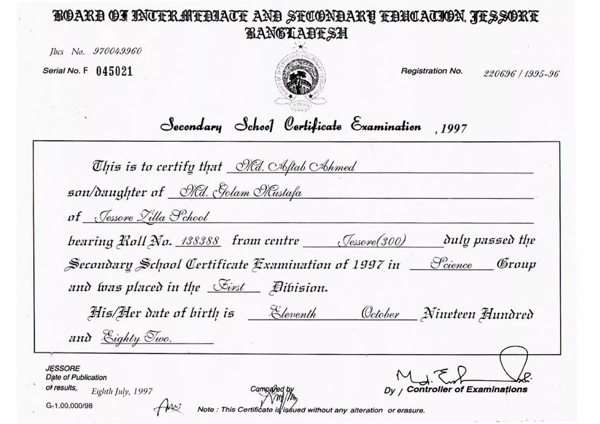 all certificate | PDF