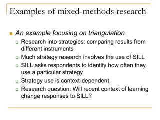 Mixed Methods Research Design and Analysis With Validity: A Primer | PPT