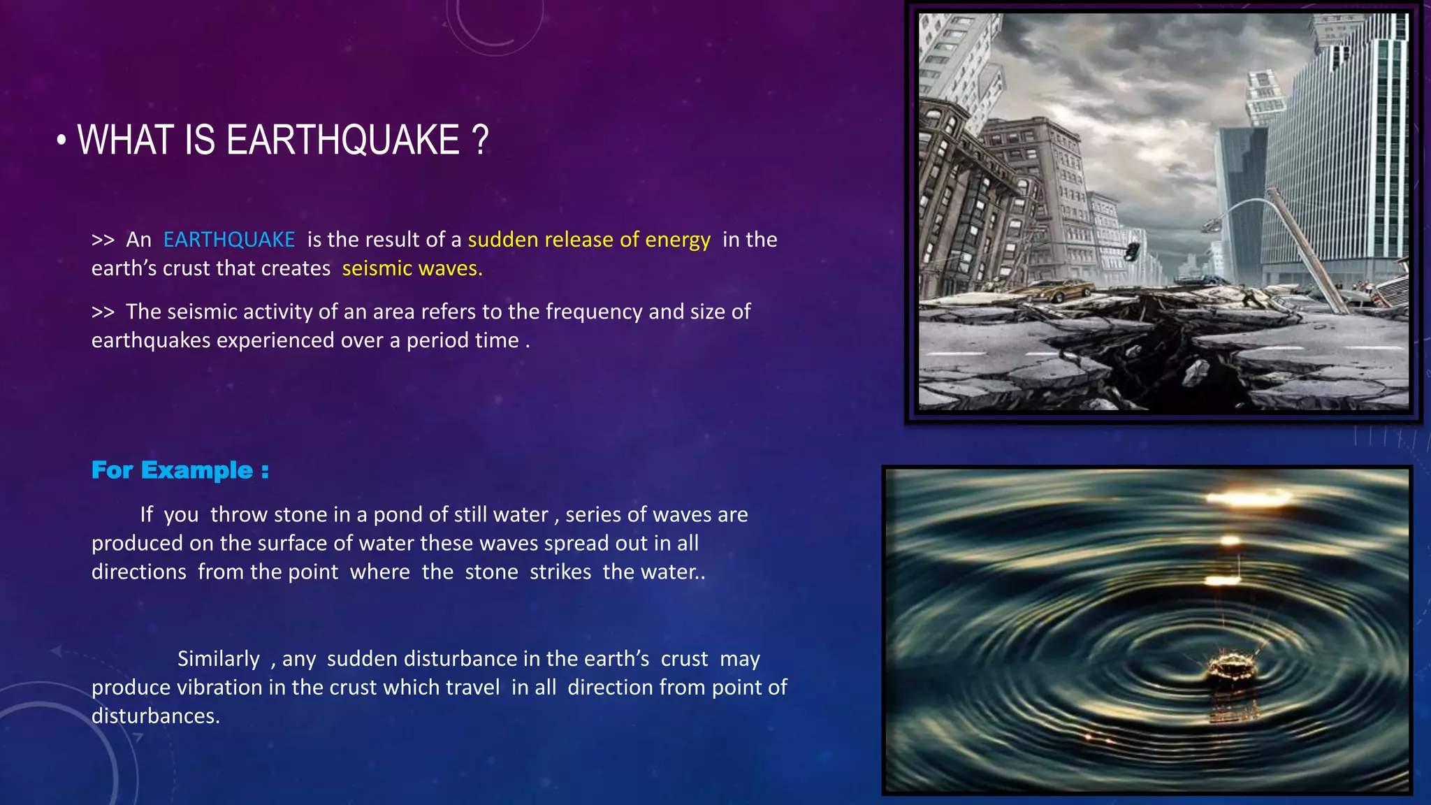 Earthquake -presentation.( Earthquake, Soil Liquification, T- Sunaami ...