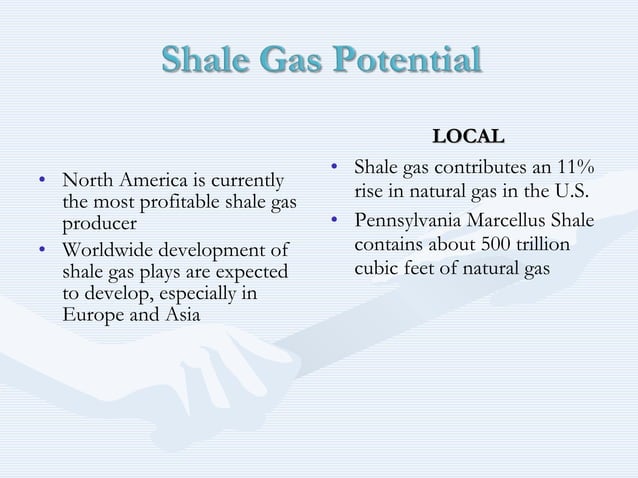 Shale Gas PPT | PPT | Power and Energy Industry | Industries