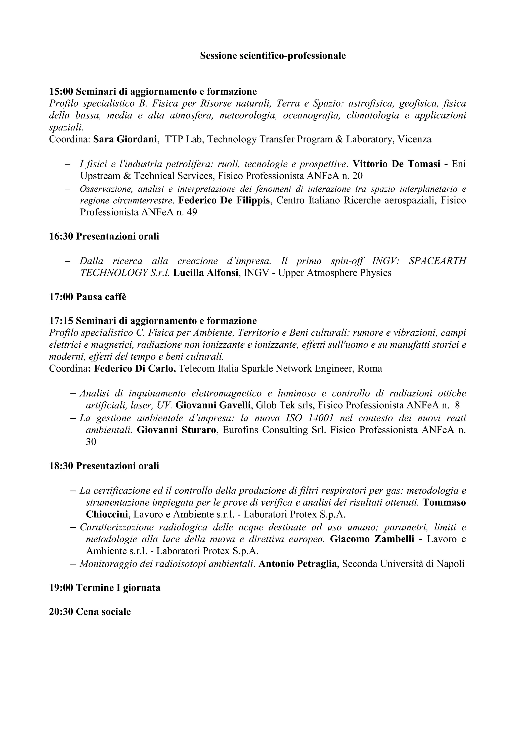 Programma_III_Congresso_Nazionale (1) | PDF