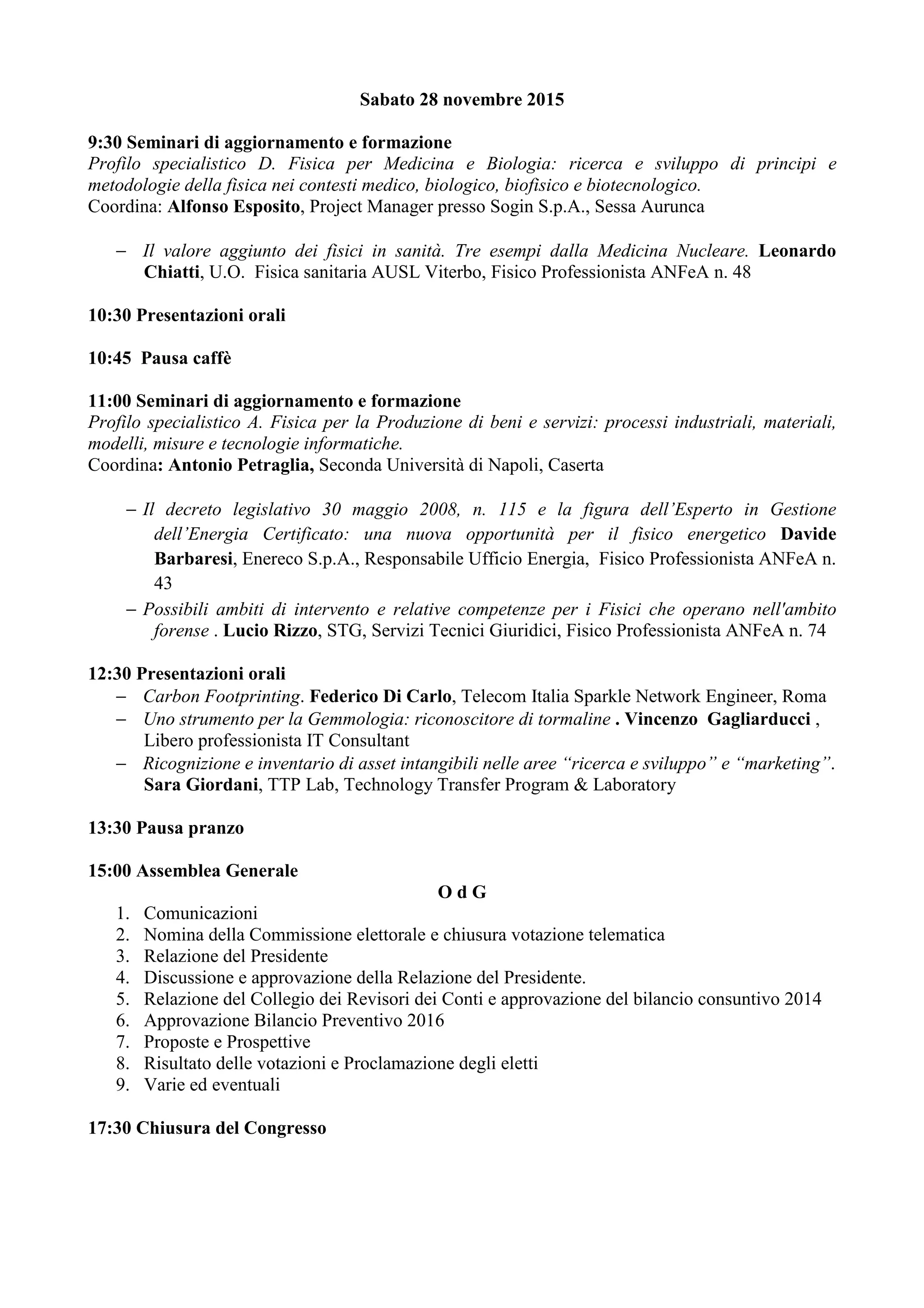 Programma_III_Congresso_Nazionale (1) | PDF