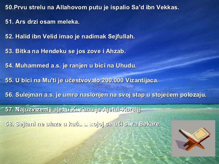 zanimljivosti o islamu