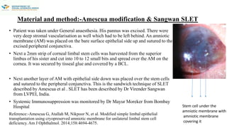Slet In Bilateral Limbal Stem Cell Deficiency From Hla Matched Sibling ...