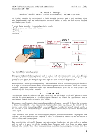 Haptic Technology- Interaction with Virtuality | PDF