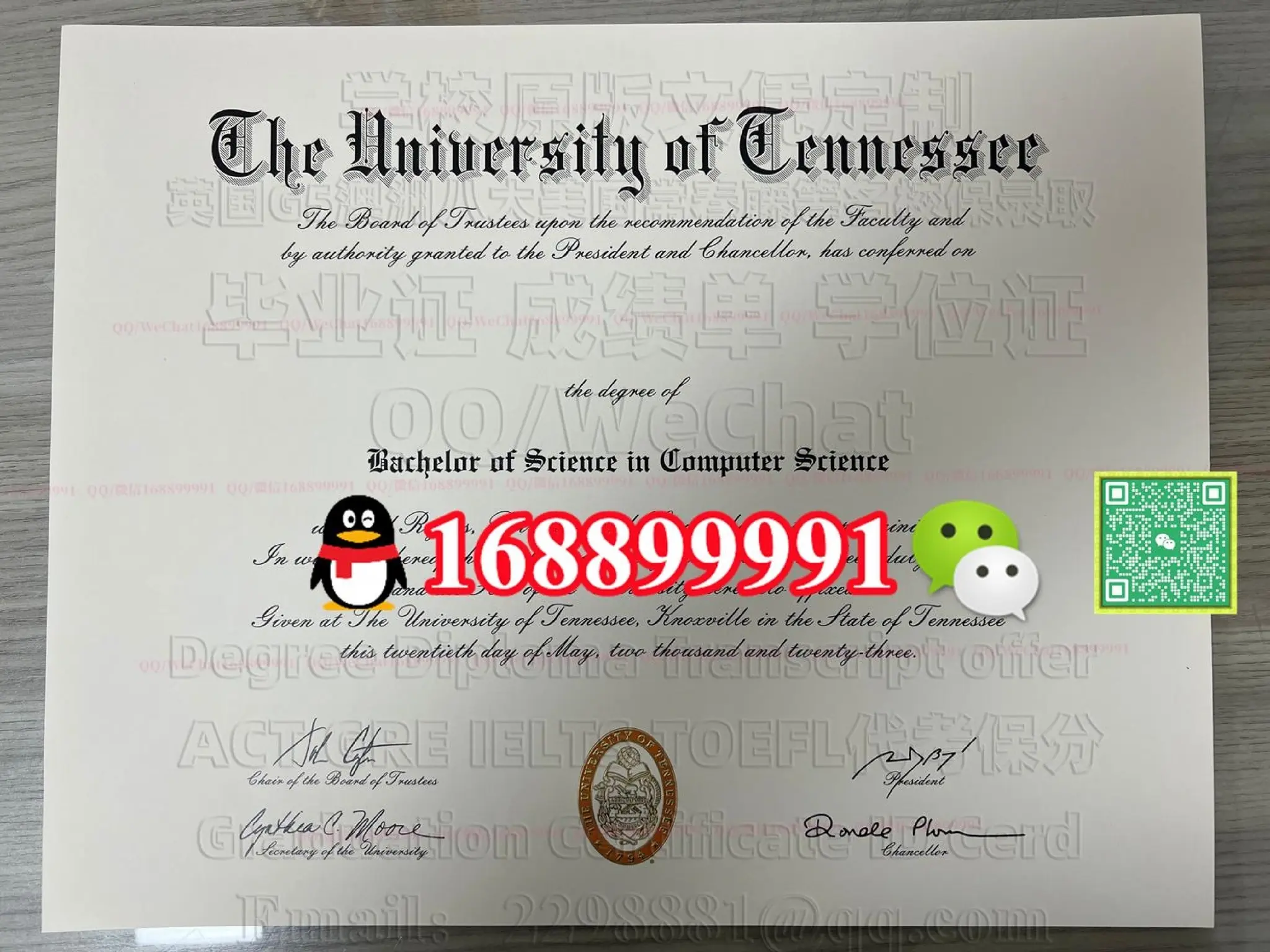 The University of Tennessee Knoxville degree offer diploma Transcript | PDF