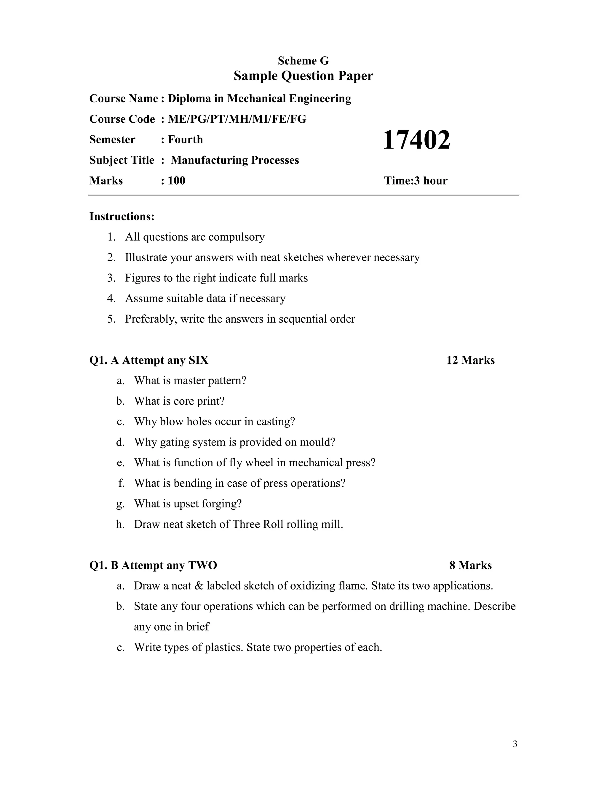 17402 manuafacturing process | PDF