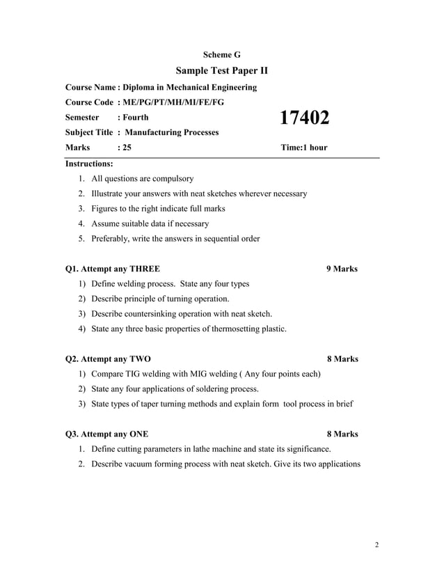 17402 manuafacturing process | PDF