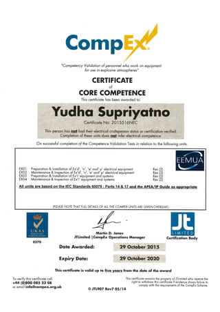 compEx certificate | PDF