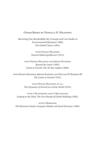 Thinking In Systems A Primer Meadows Donella H | PDF