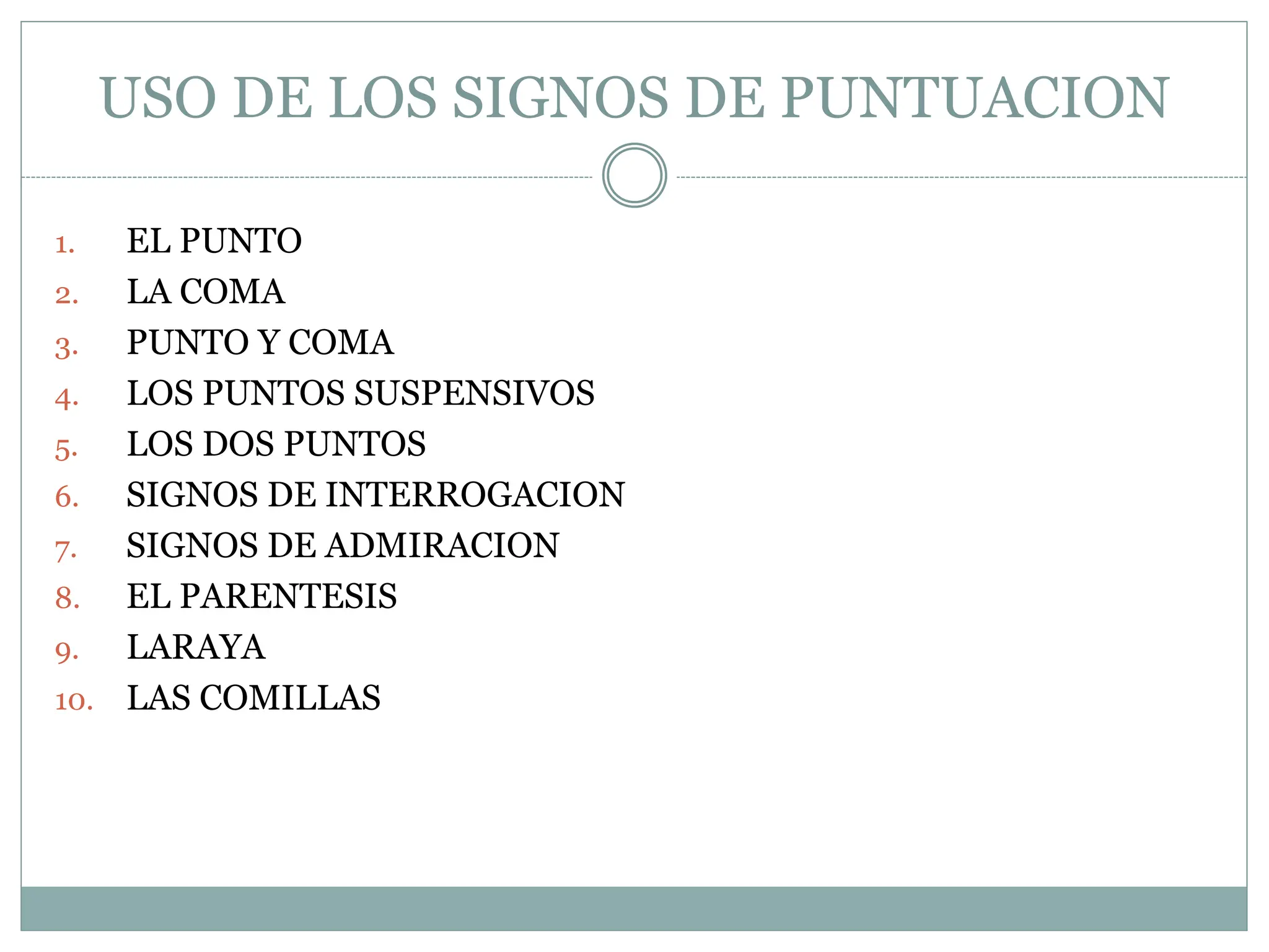 PRESENTACIÓN SOBRE EL PUNTO, LA COMA Y SUS USOS | PPT