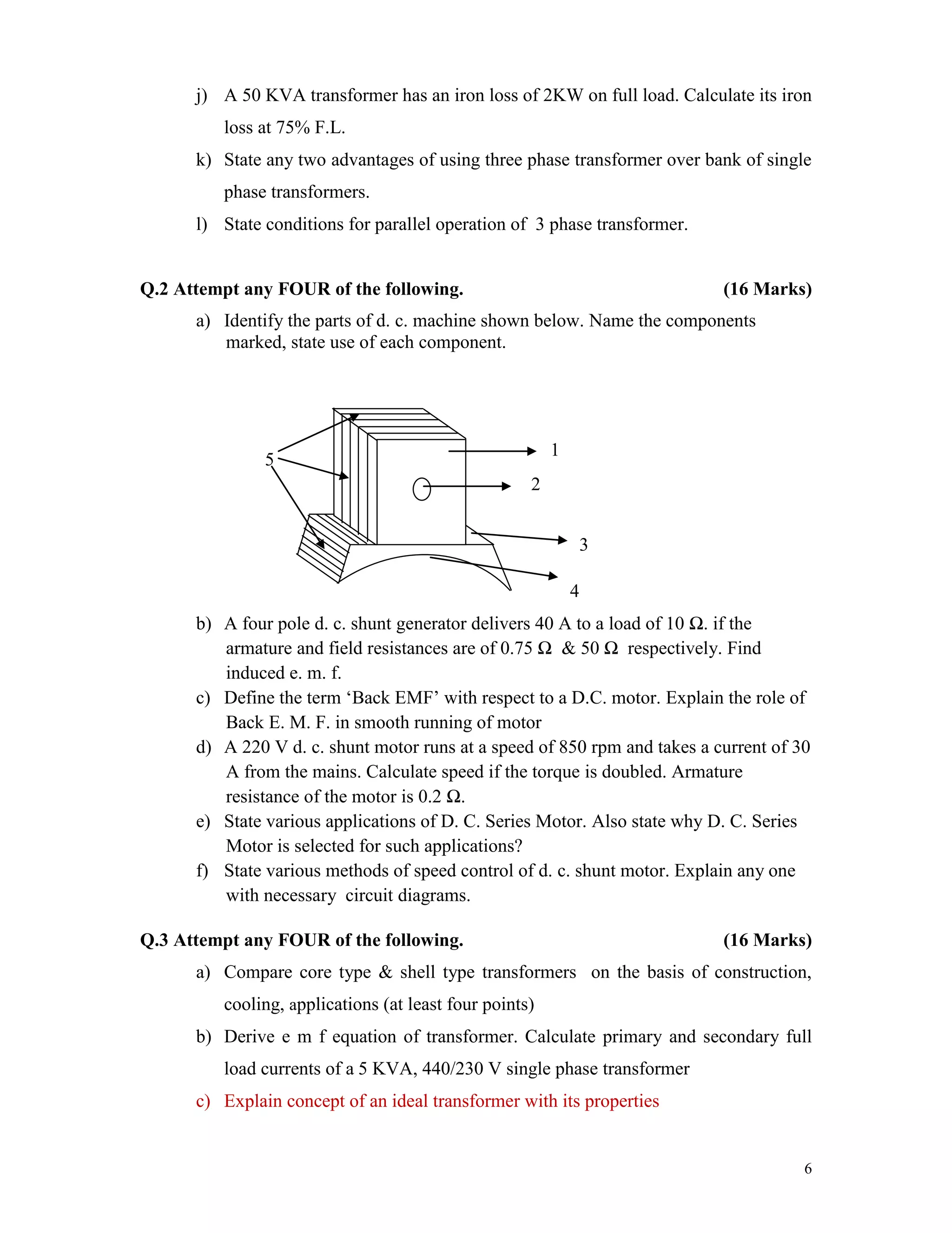 17415 d.c.machnes and transformer | PDF