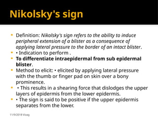 Bullous disorders in dermatology post graduate ppt | PPTX