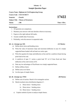 17422 theory of structures | PDF