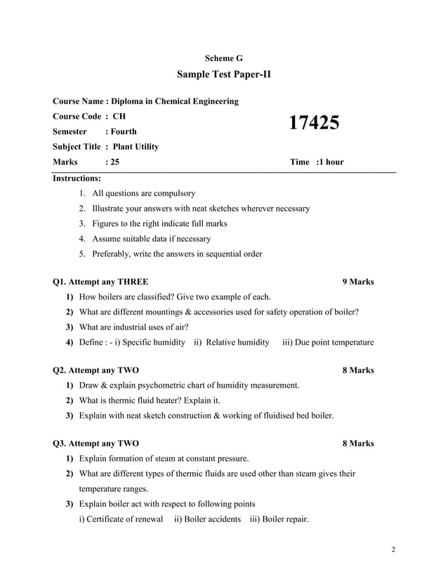 17425 plant utility | PDF | Chemistry | Science