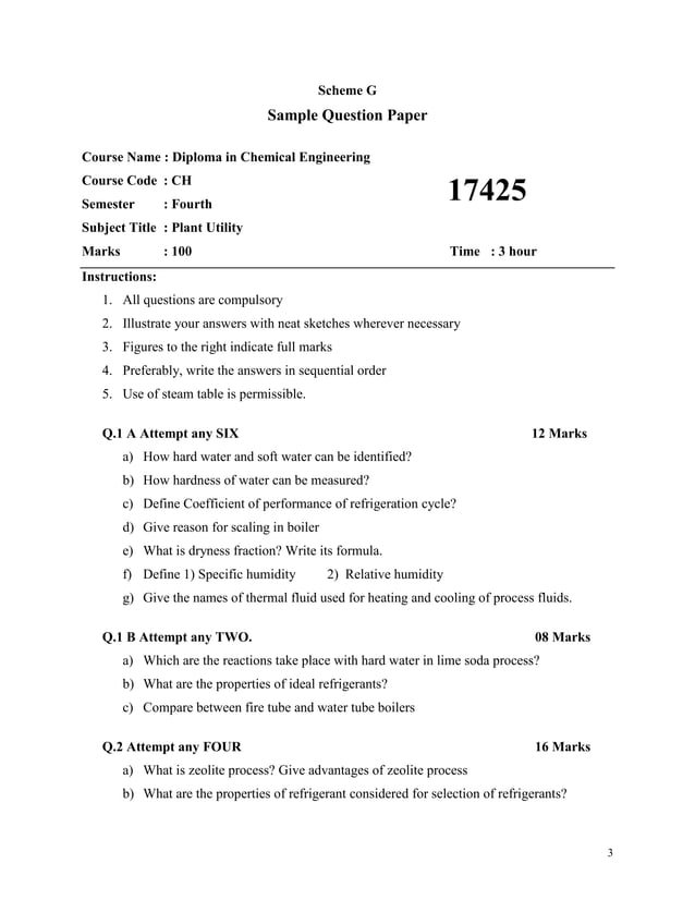 17425 plant utility | PDF | Chemistry | Science