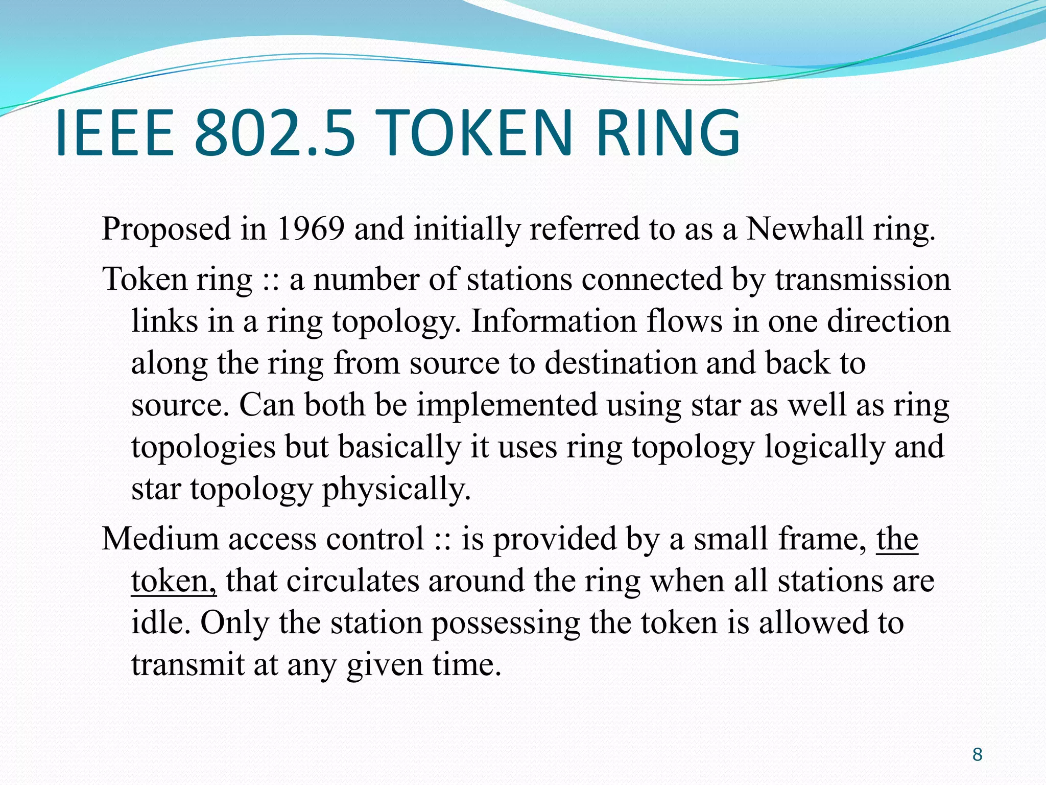 Token Ring : 802.5 | PPTX
