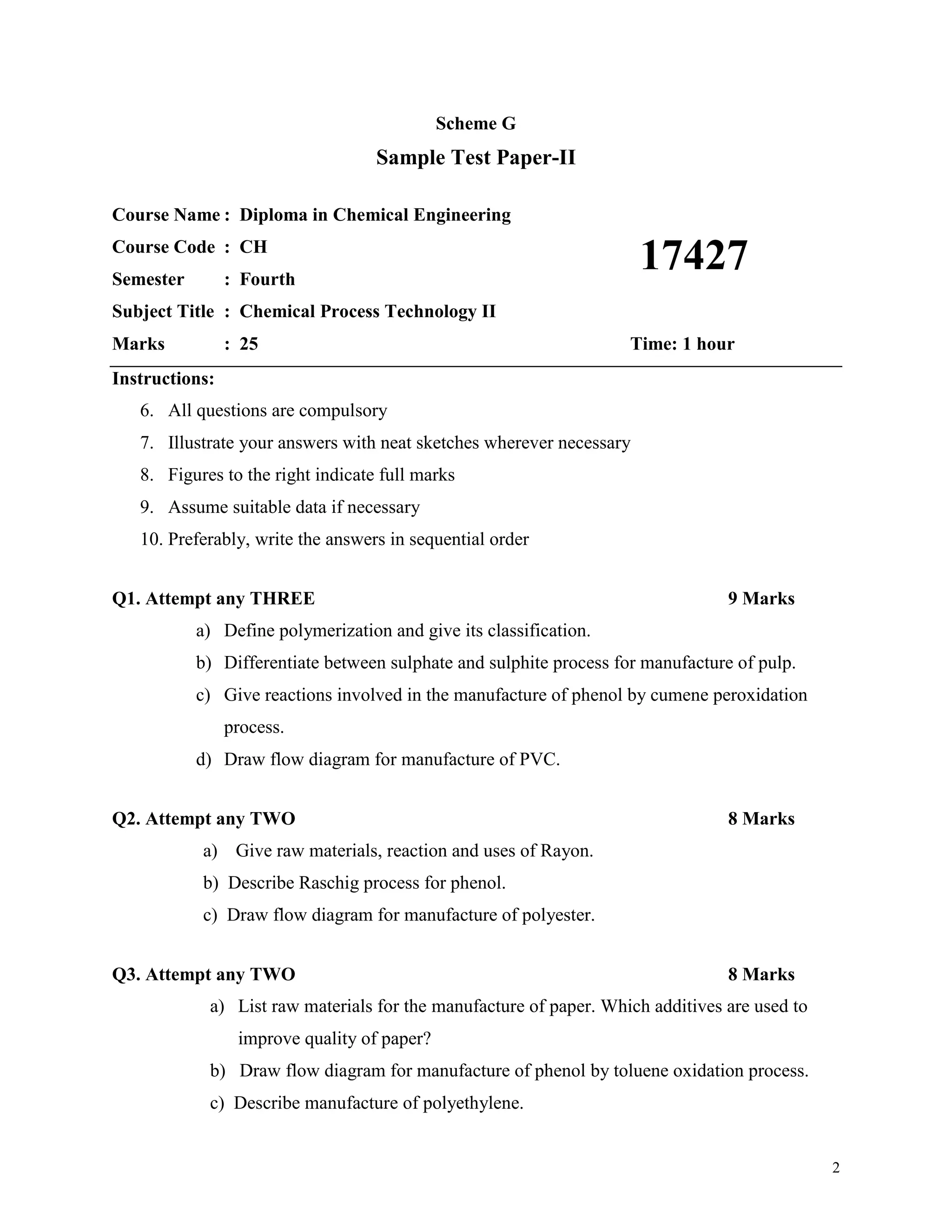 17427 chemical process technology | PDF