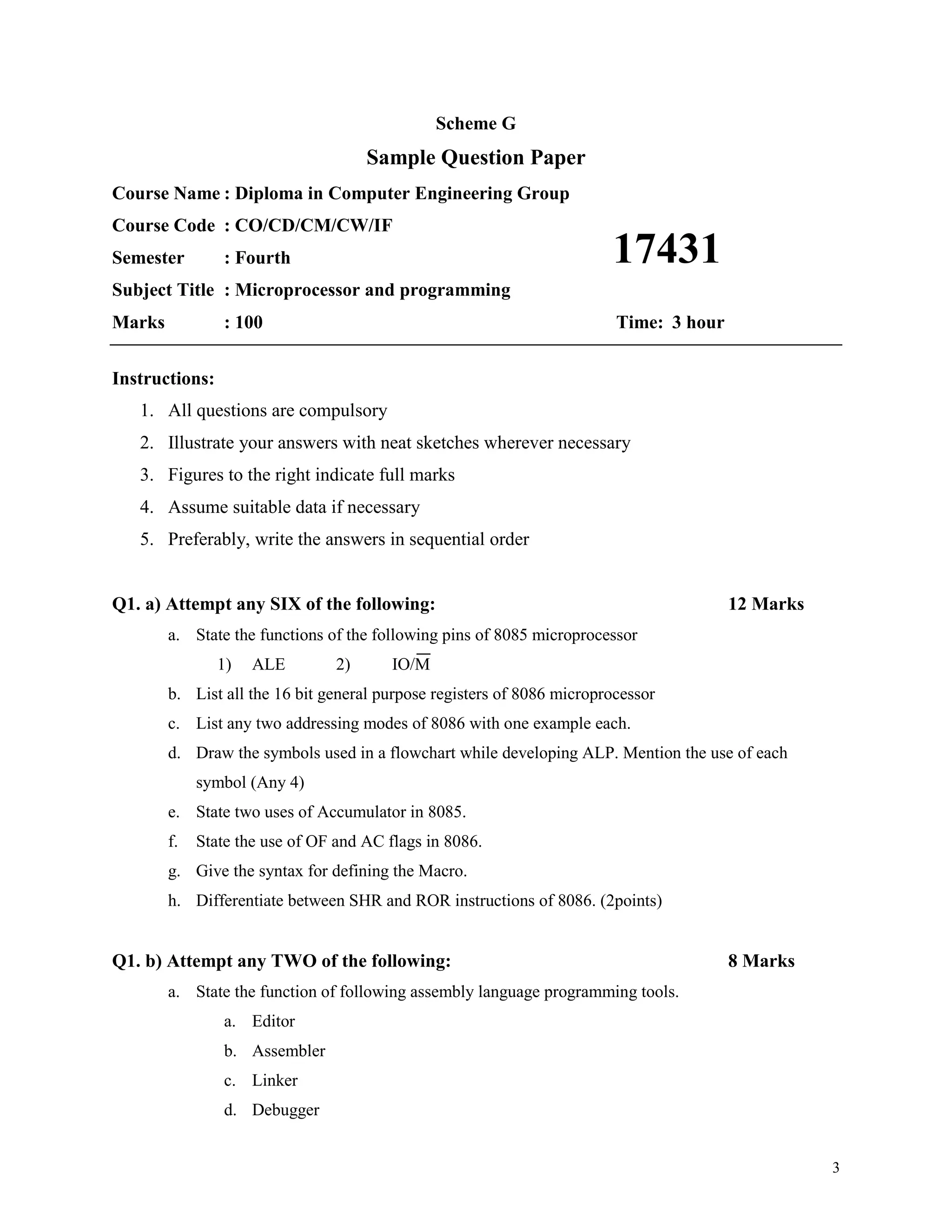 17431 microprocessor & programming | PDF | Programming Languages | Computing