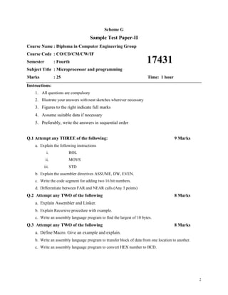17431 microprocessor & programming | PDF | Programming Languages ...