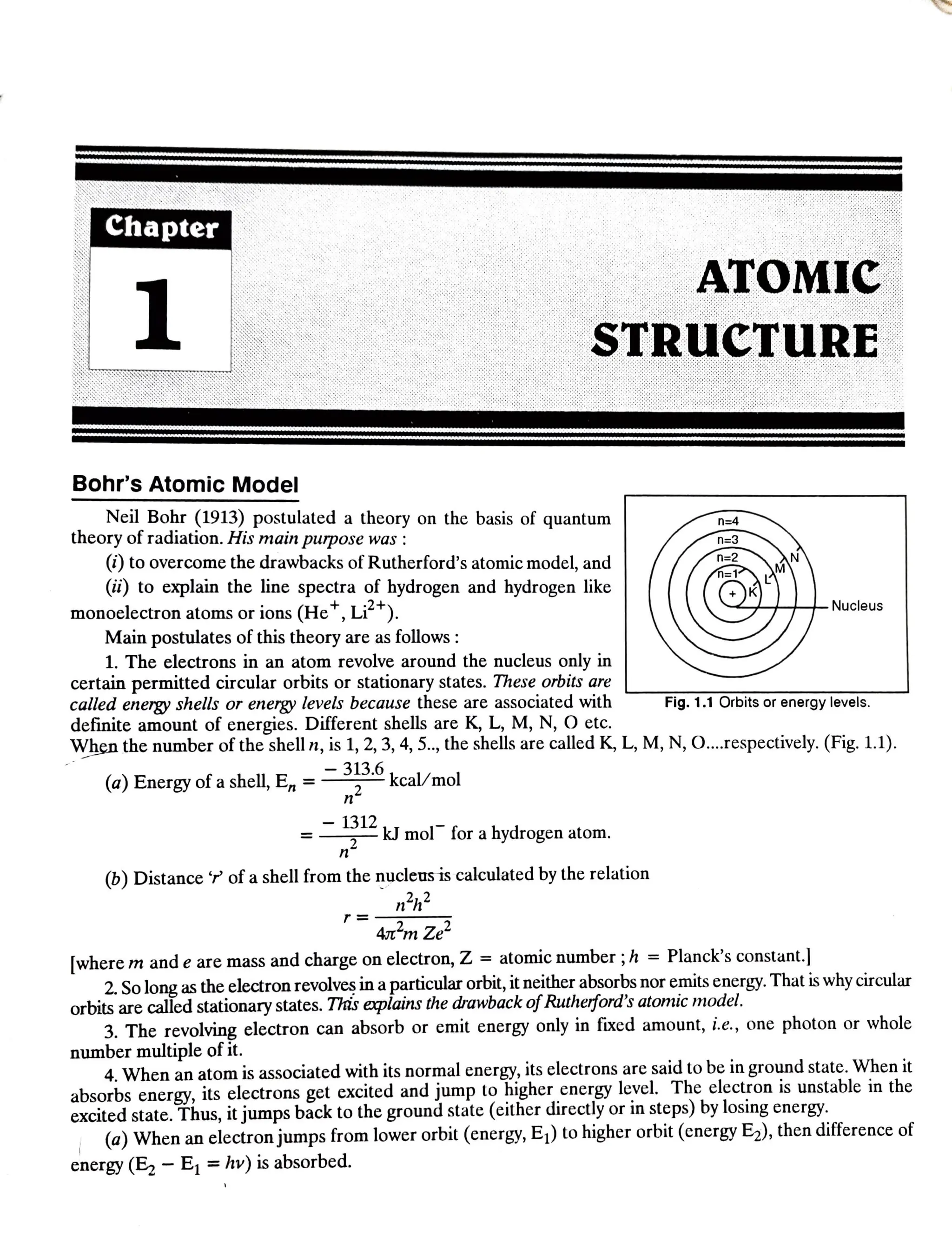Modern College Chemistry Atomic Structure Part 1 Not Specified | PDF