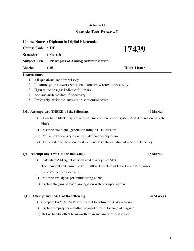 17439 principal of analog communication