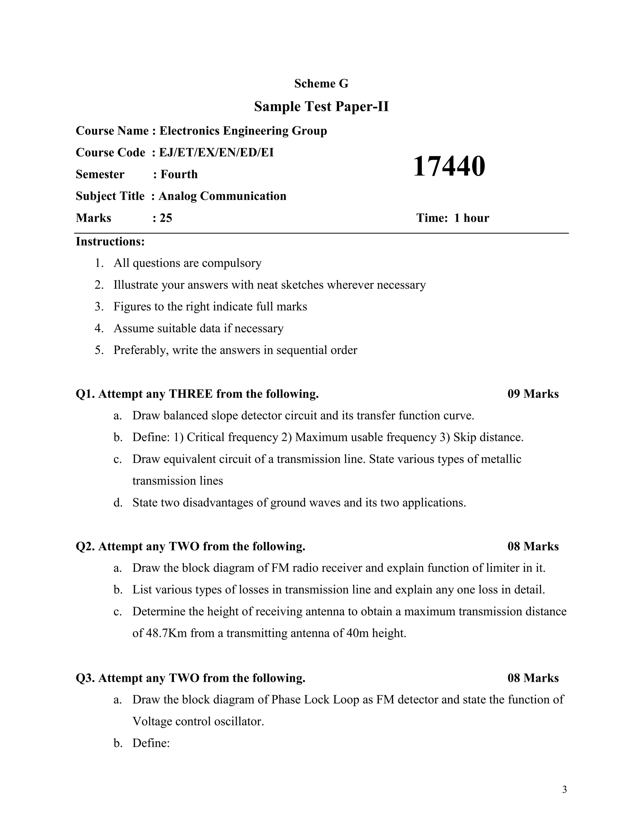17440 Analog Communication Pdf