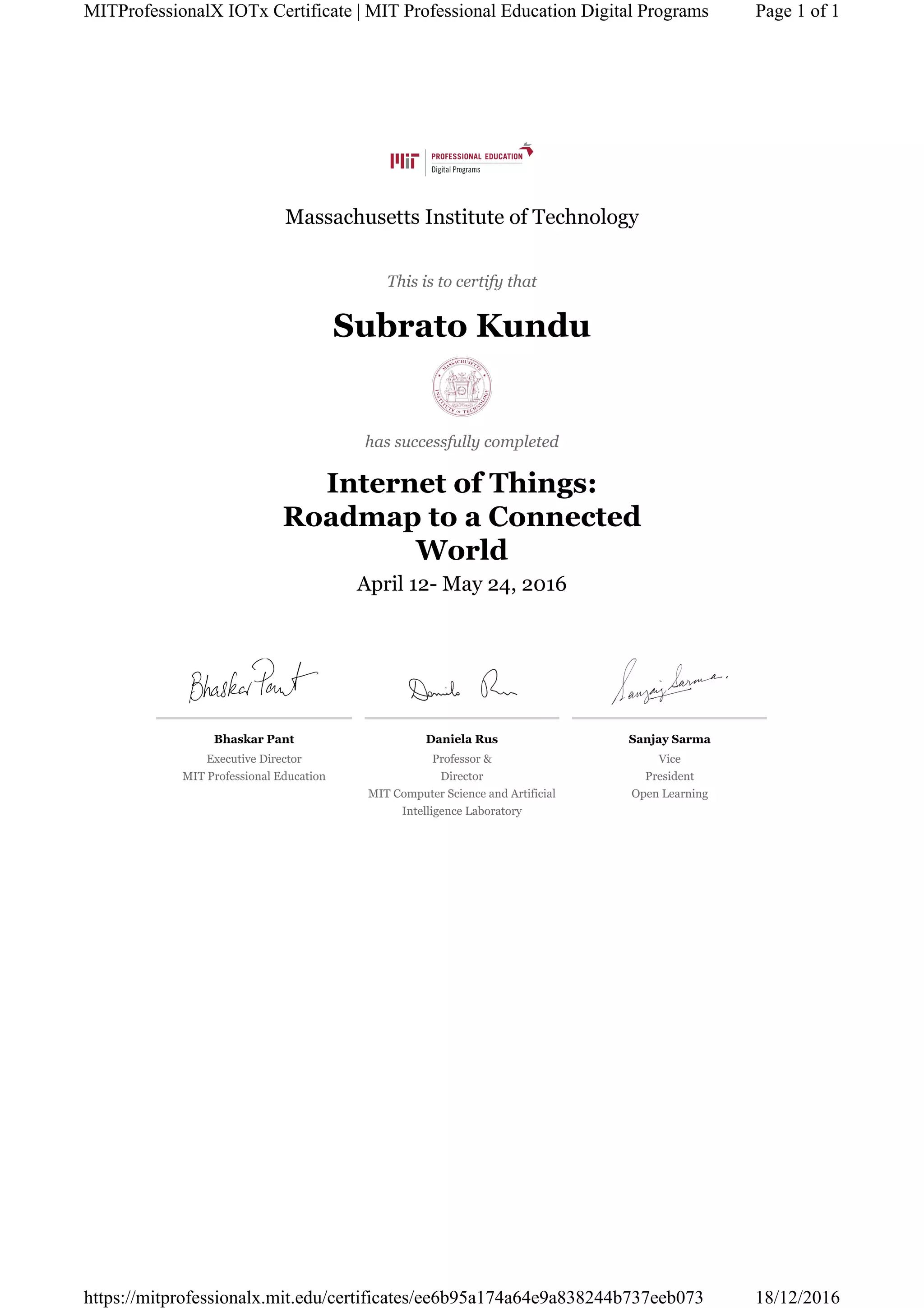 MIT IOT | PDF