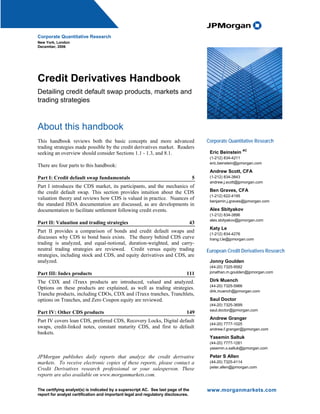 2006 JPM Credit Derivatives Handbook | PDF